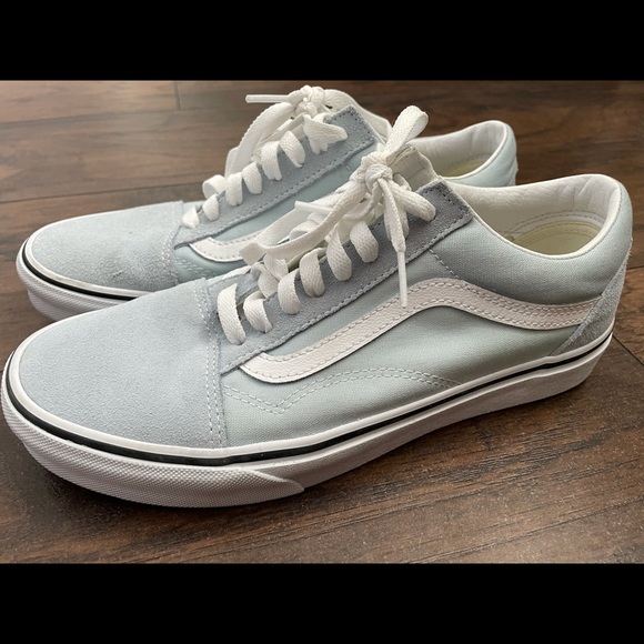 Vans | Shoes | Light Blue Vans Sneakers | Poshmark